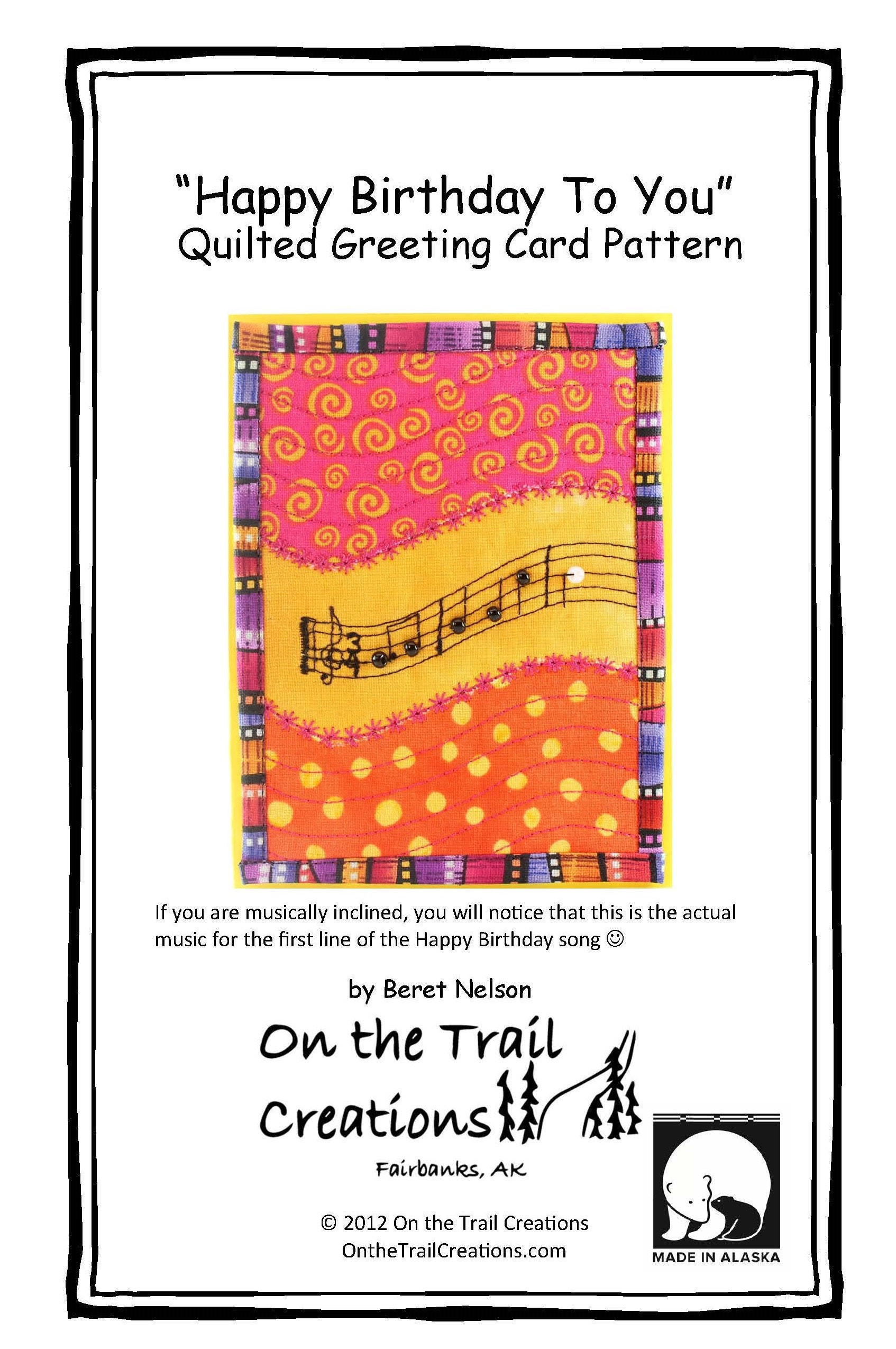 Happy Birthday Card Digital Pattern - Etsy