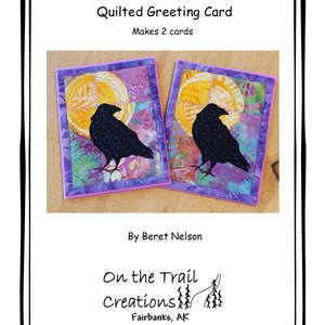 Raven Moon - Purple Quilted Greeting Card Kit - Etsy