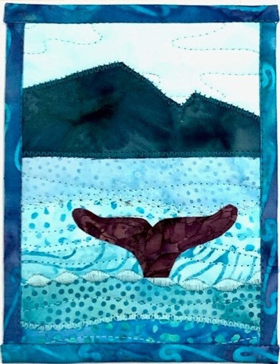 Whale Tale Quilted Greeting Card Kit | Etsy