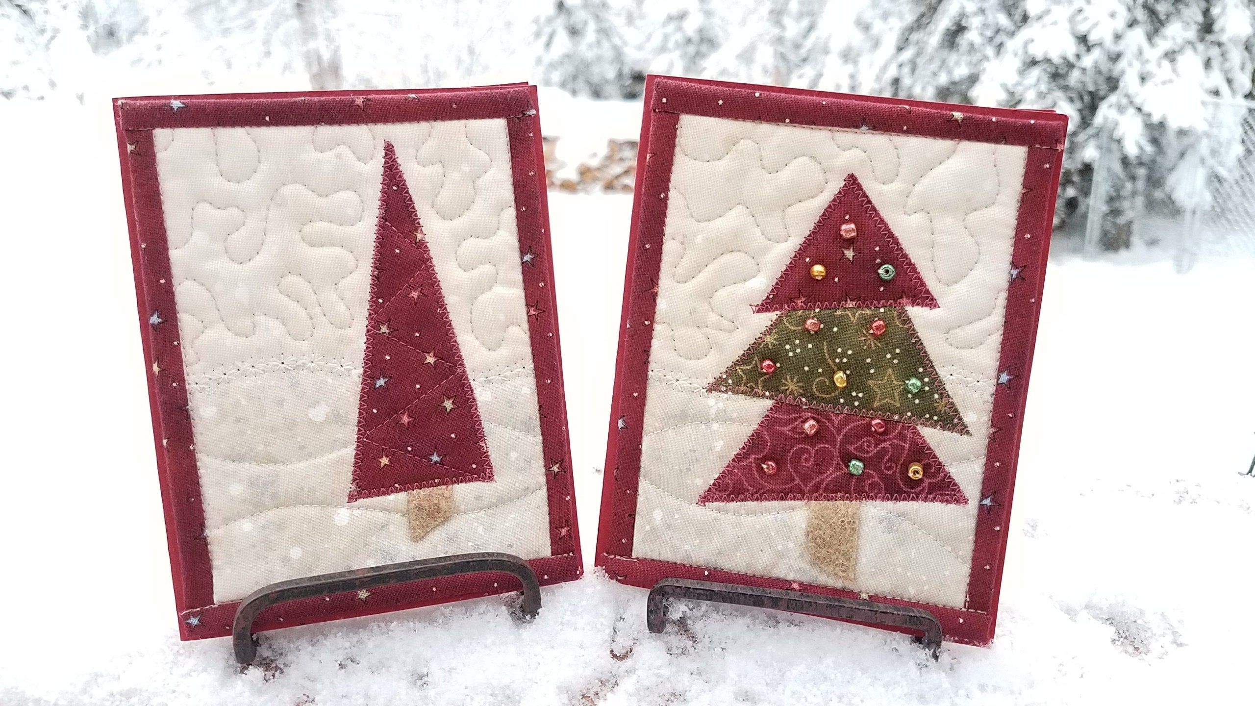 Winter Trees Card Digital Pattern - Etsy