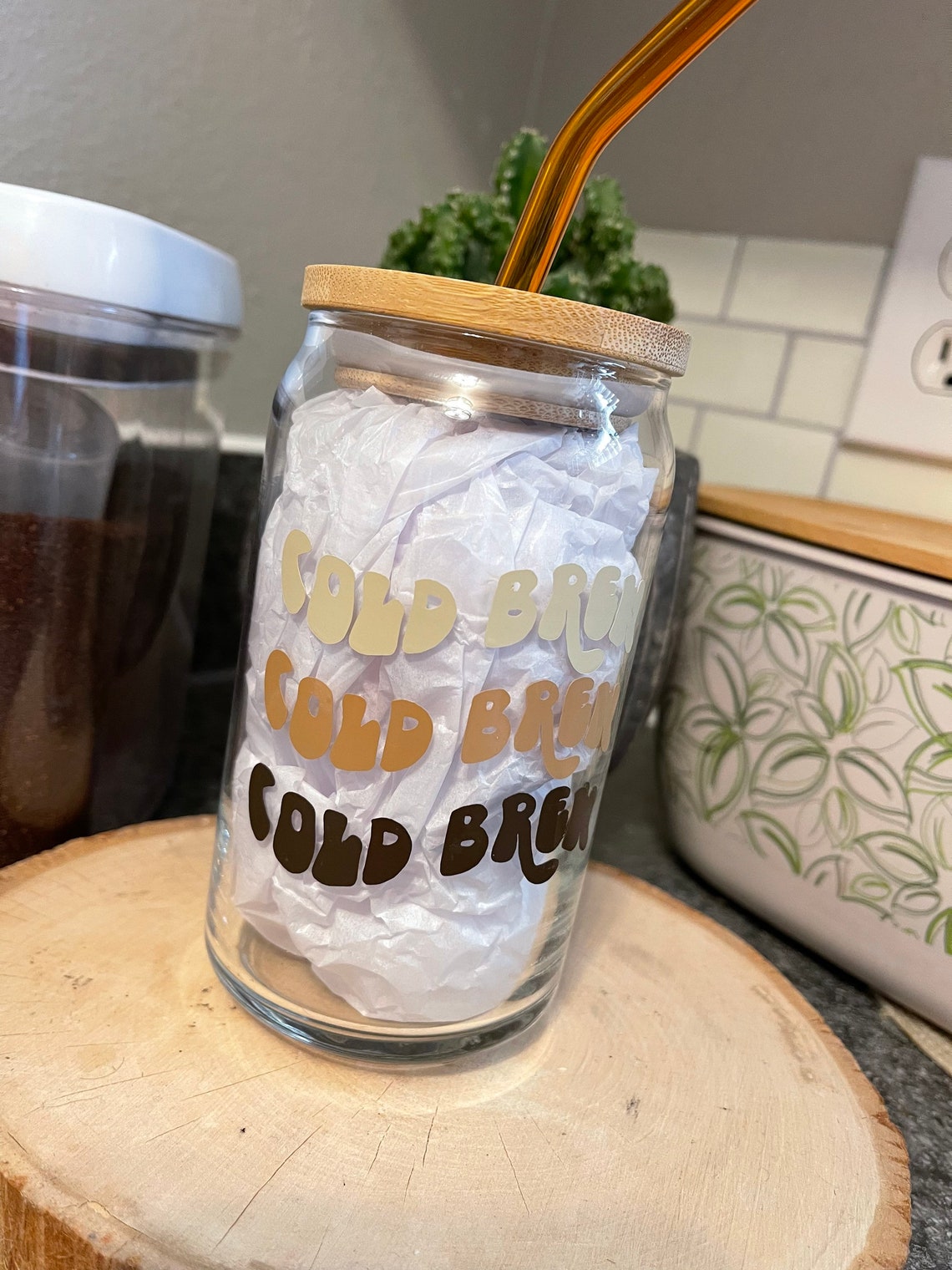 Beer Can Glass Cold Brew Beer Can Glass Cold Brew Coffee - Etsy