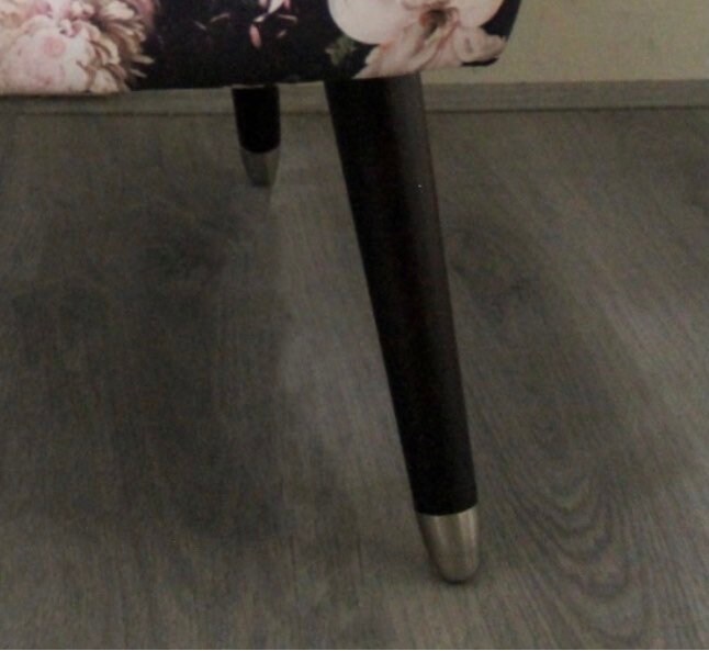 Occasional Bedroom Chair Boudoir Boutique Floral Print Velvet Cocktail ...