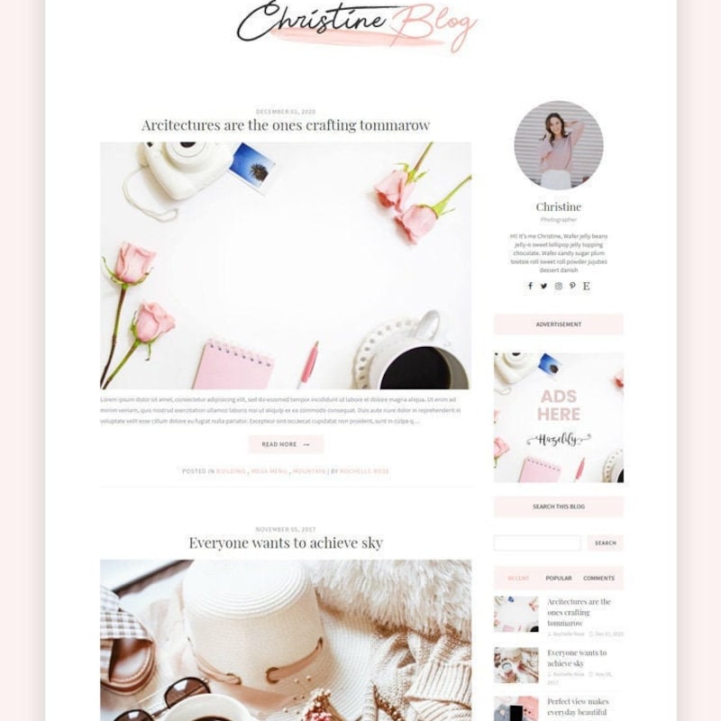 Blogger Template - Etsy