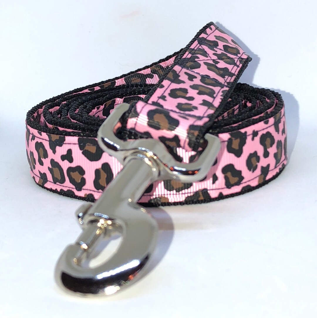 Pink Leopard Dog Leash - Etsy