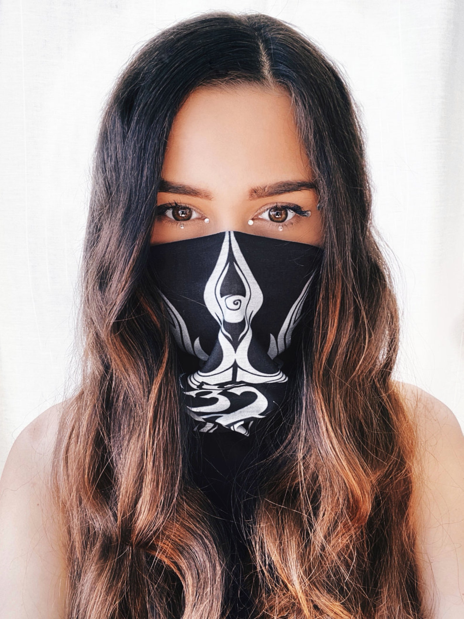 Shiva Trishula Face Mask Bandana Topi Shaman Electro - Etsy