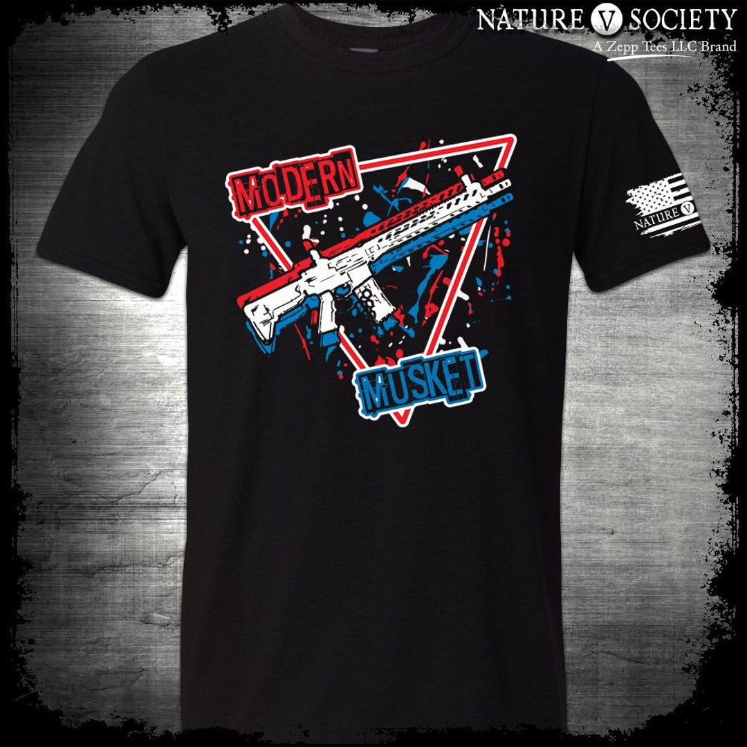 Modern Musket Shirt Retro 1990s 1980s AR15 Retro Paint Splatter 2nd ...