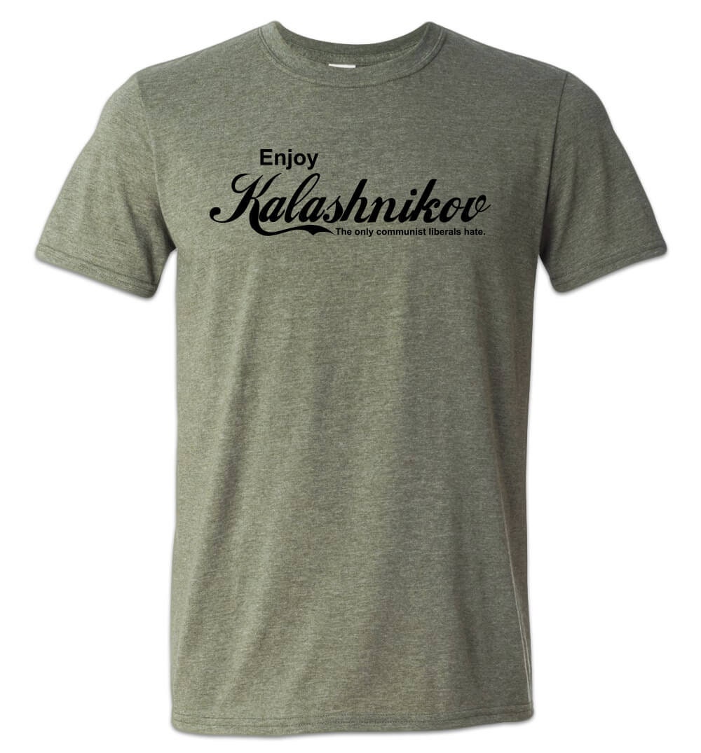 Enjoy Kalashnikov Shirt Funny AK47 Coke Parody Gun Support Pro Guns ...