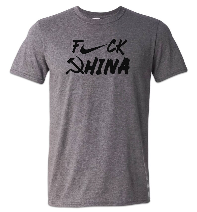 F**k China Shirt Chinese Protest Free Hong Kong Boycott Nike Boycott ...