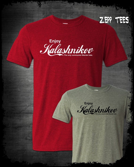 Enjoy Kalashnikov Shirt Funny AK47 Coke Parody Gun Support Pro - Etsy