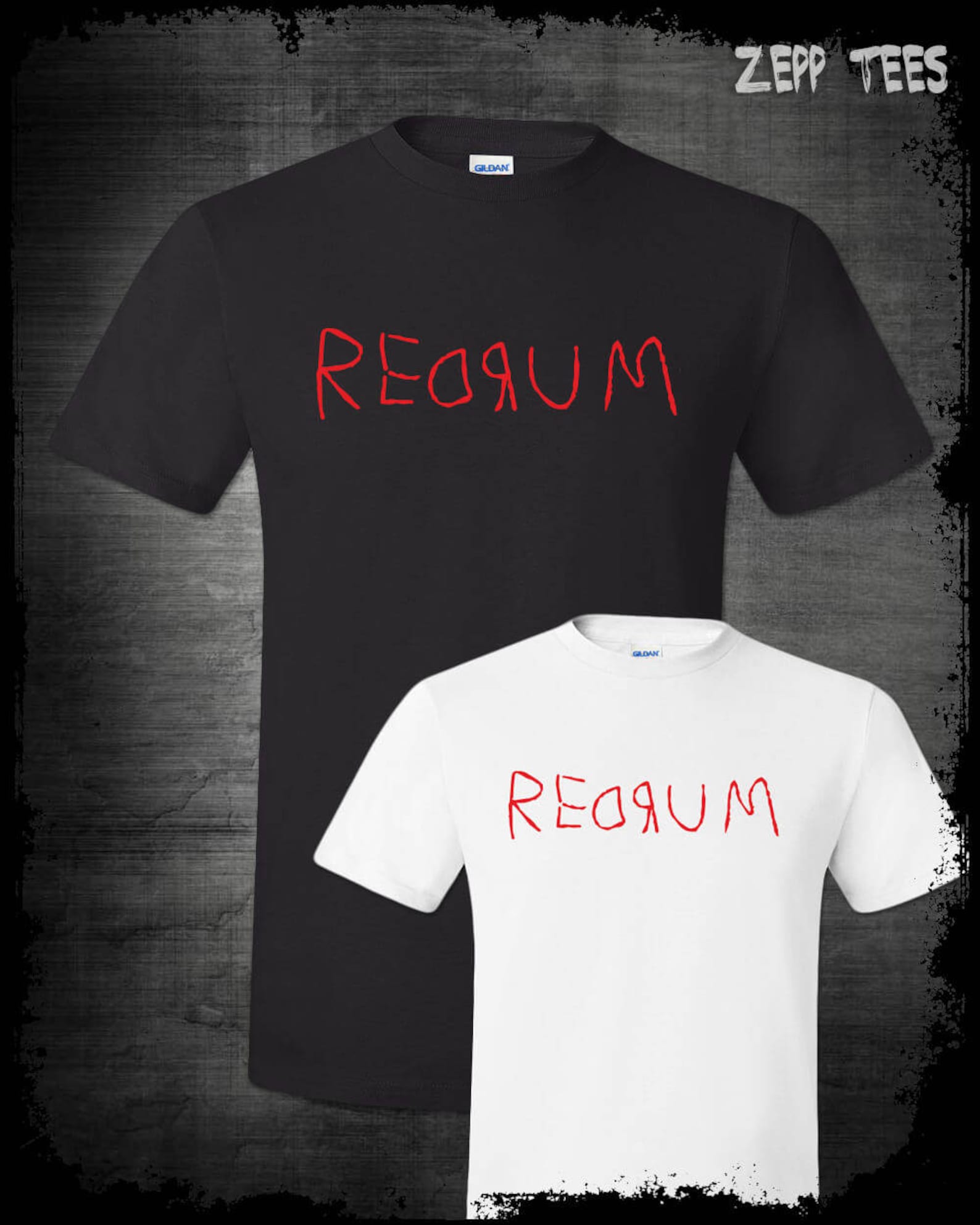 Redrum T-Shirt The Shining Bloody Murder Backwards Cult | Etsy