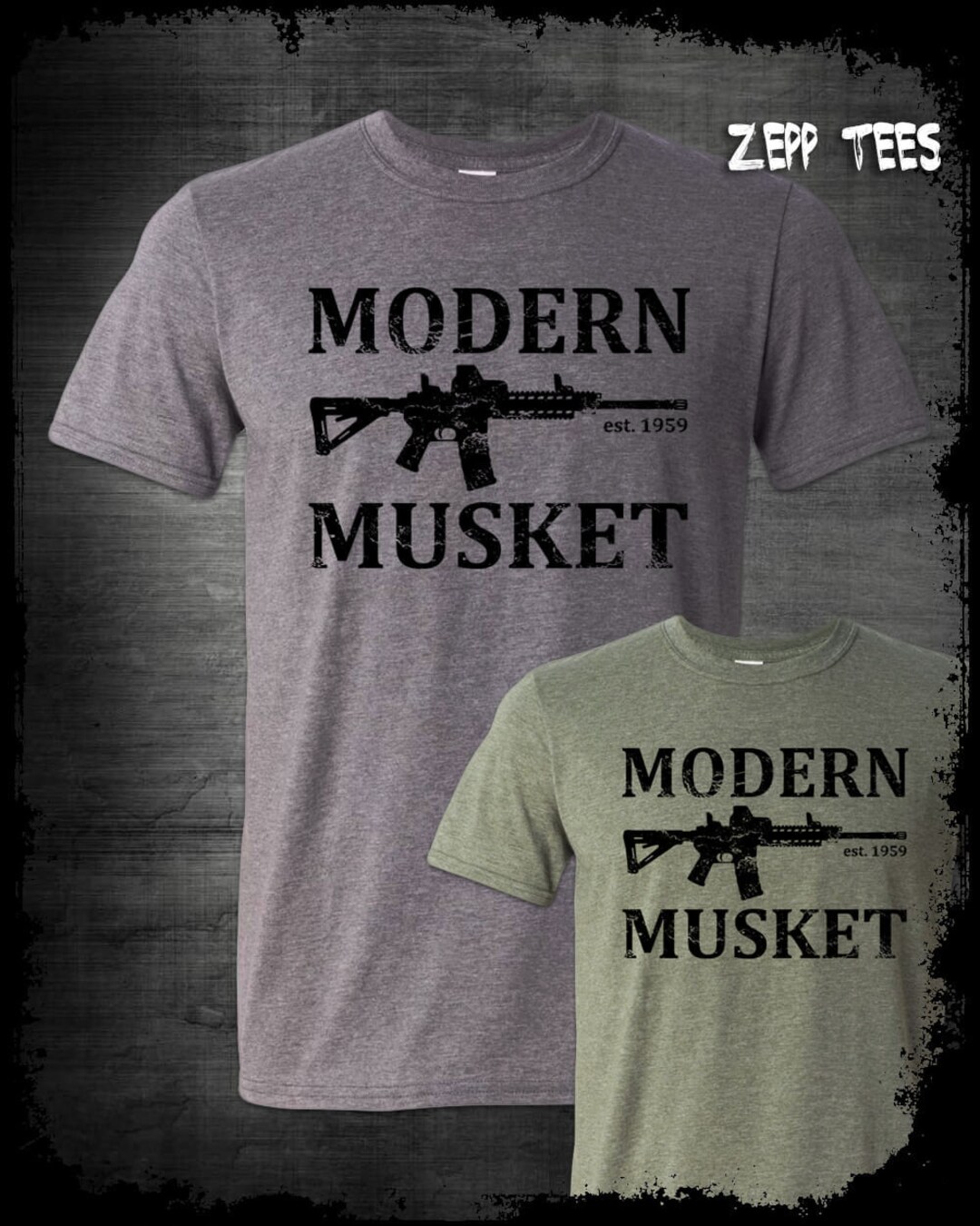Modern Musket T-shirt AR15 Shirt Gun Rights 2A Support Black Rifles ...