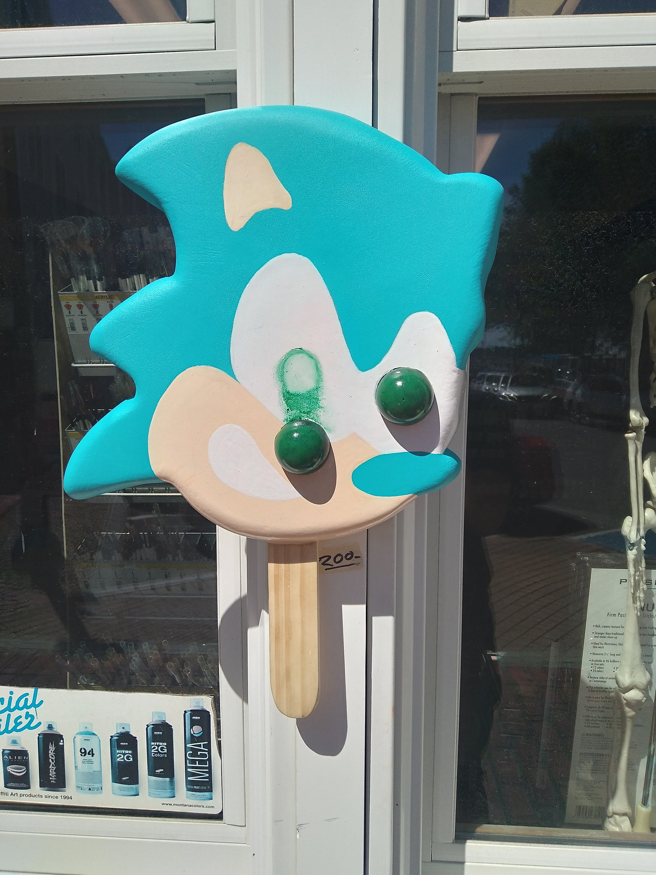 Sonic the Hedgehog Ice Pop Sculpture - Etsy