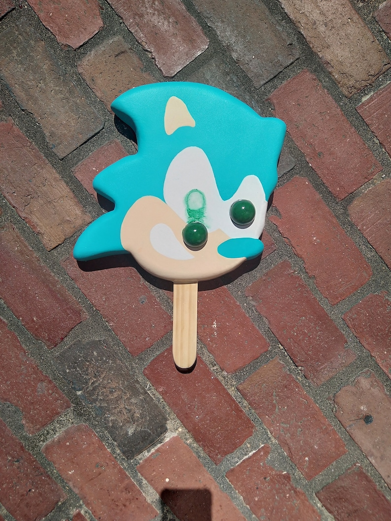 Sonic the Hedgehog Ice Pop Sculpture - Etsy