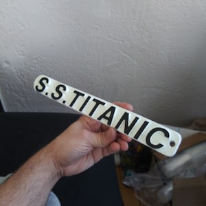 TITANIC Replica Lifeboat Plaque - Etsy