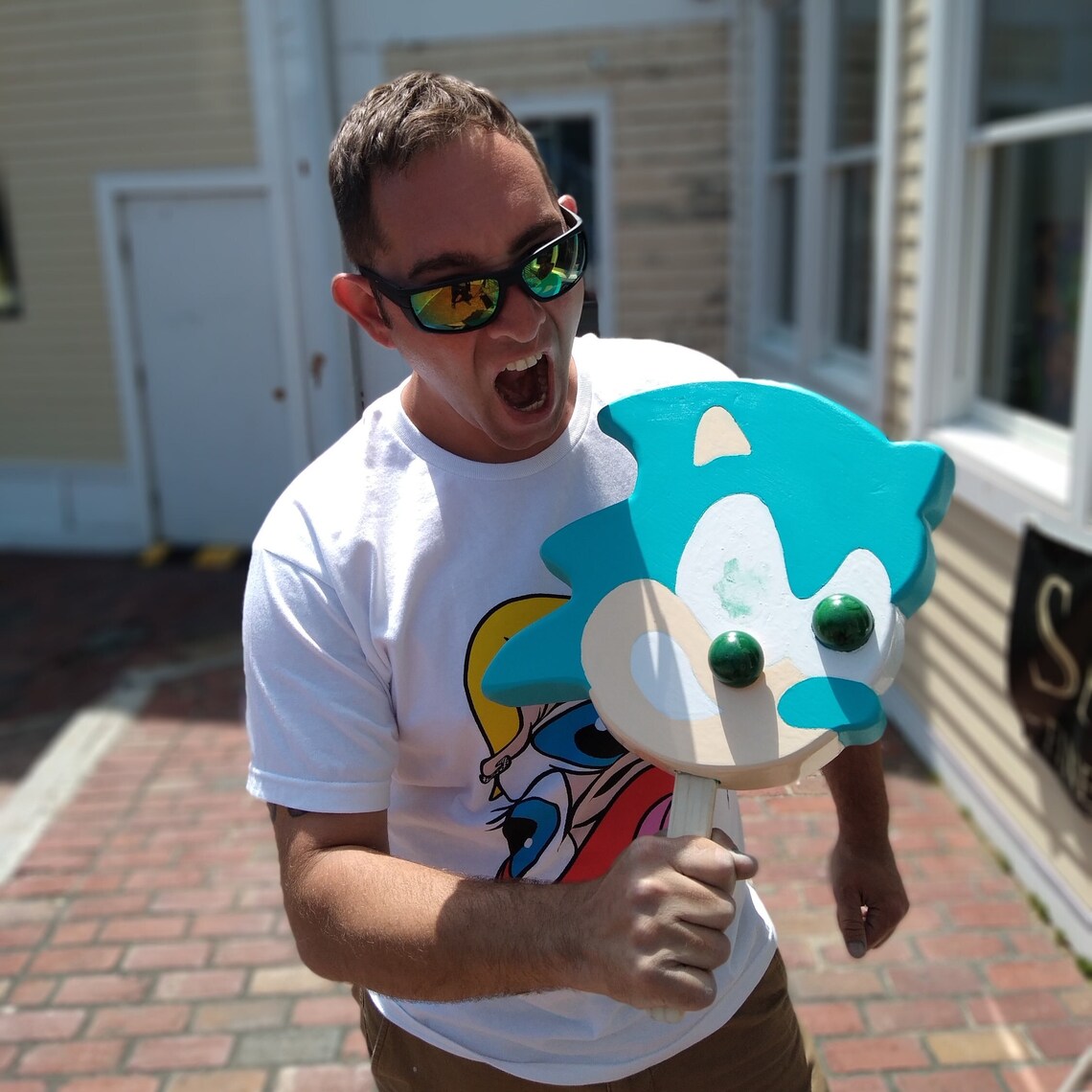 Sonic the Hedgehog Ice Pop Sculpture - Etsy