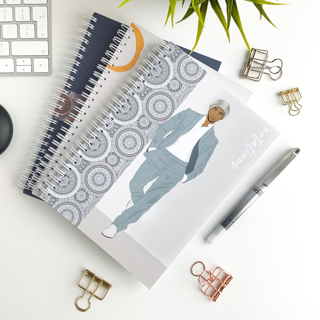 Awesome Guy Notebook, African American Man Journal. - Etsy