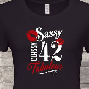 Sassy Classy Fabulous 42nd Birthday Gifts for Women 42nd - Etsy