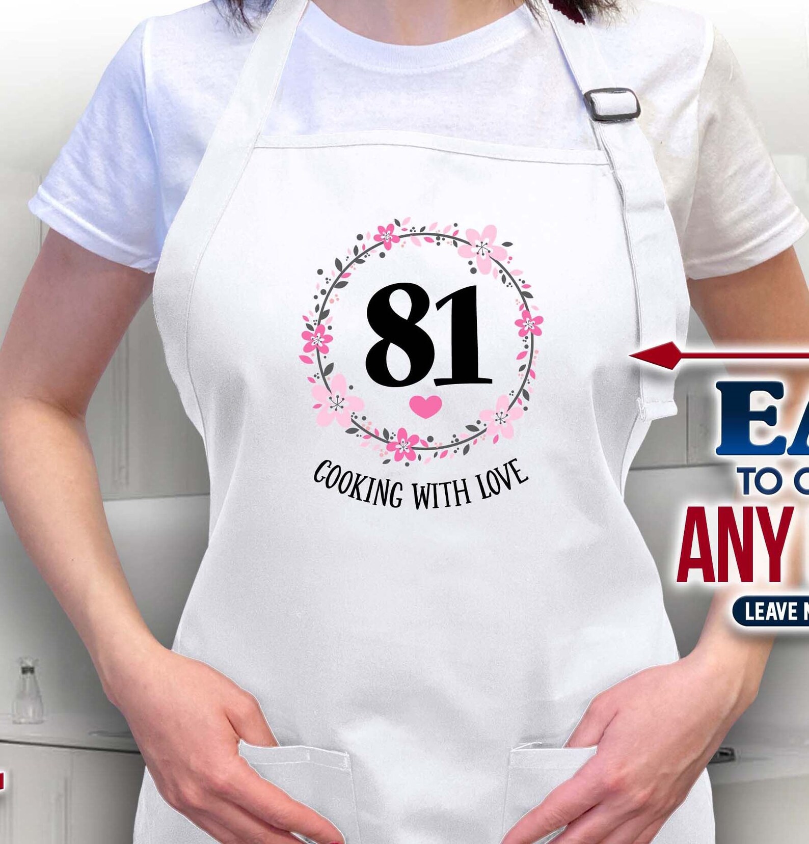 81 Cooking With Love 81st Birthday Gift for Women 81st | Etsy