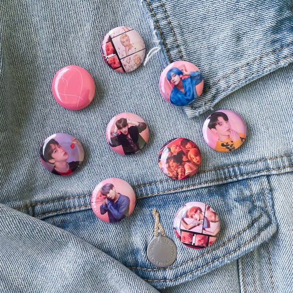 BTS Mini Button Bundle Metal Pins 1 Pins Map of - Etsy