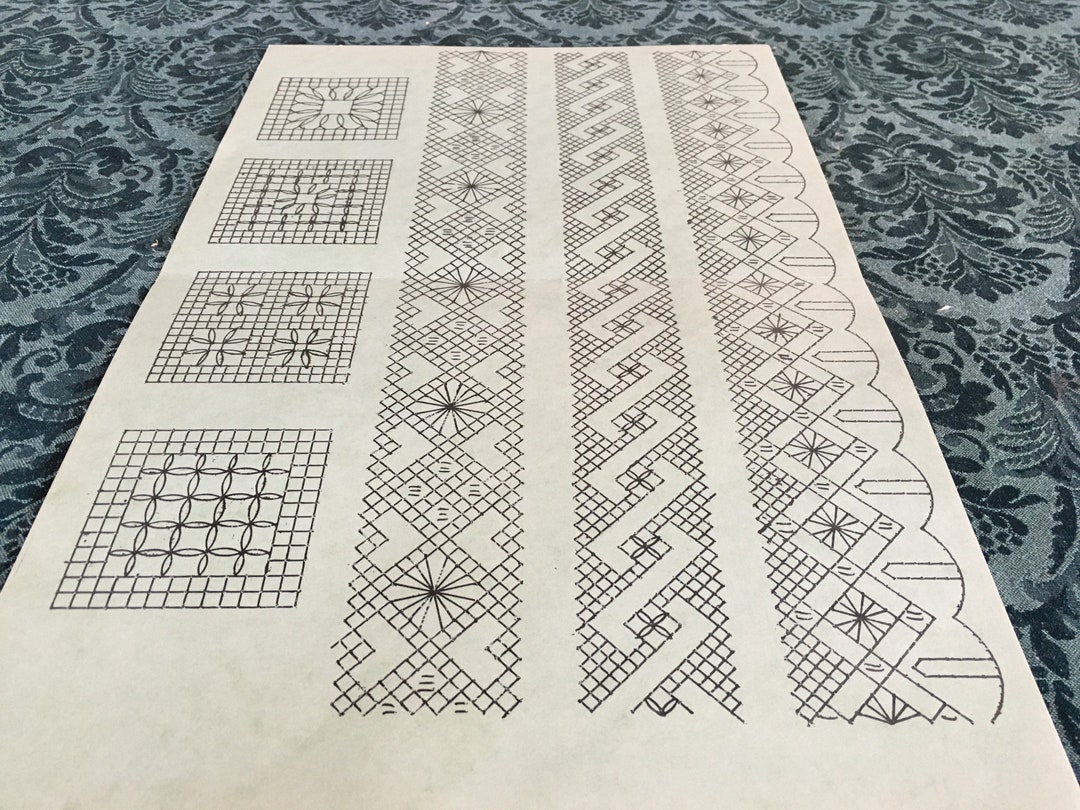 7 Bobbin Lace Patterns/ Patrones De Mundillo - Etsy