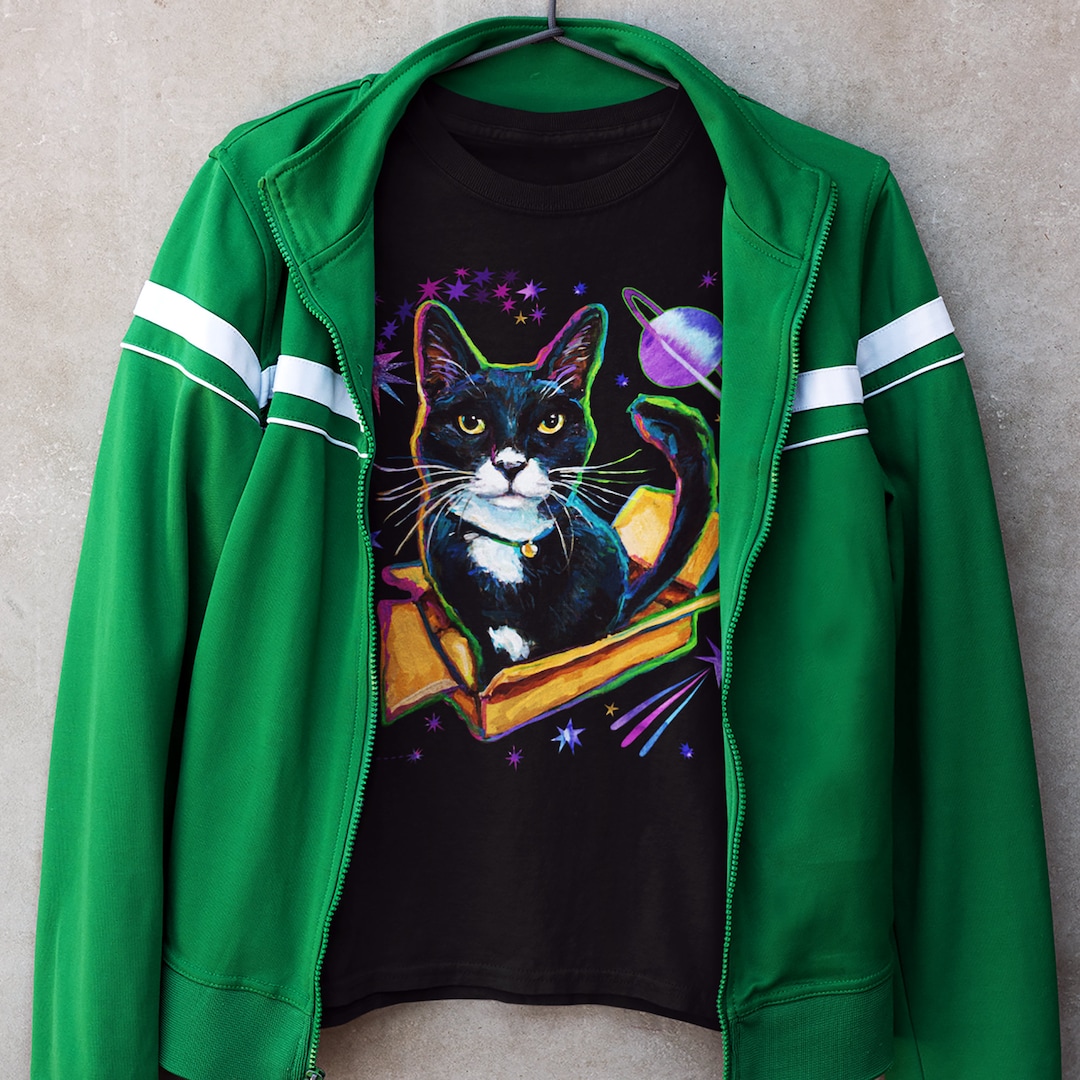 Funny Cat Shirt, Tuxedo Cat Shirt, Cat Mama T-shirt, Retro Cat Shirt ...