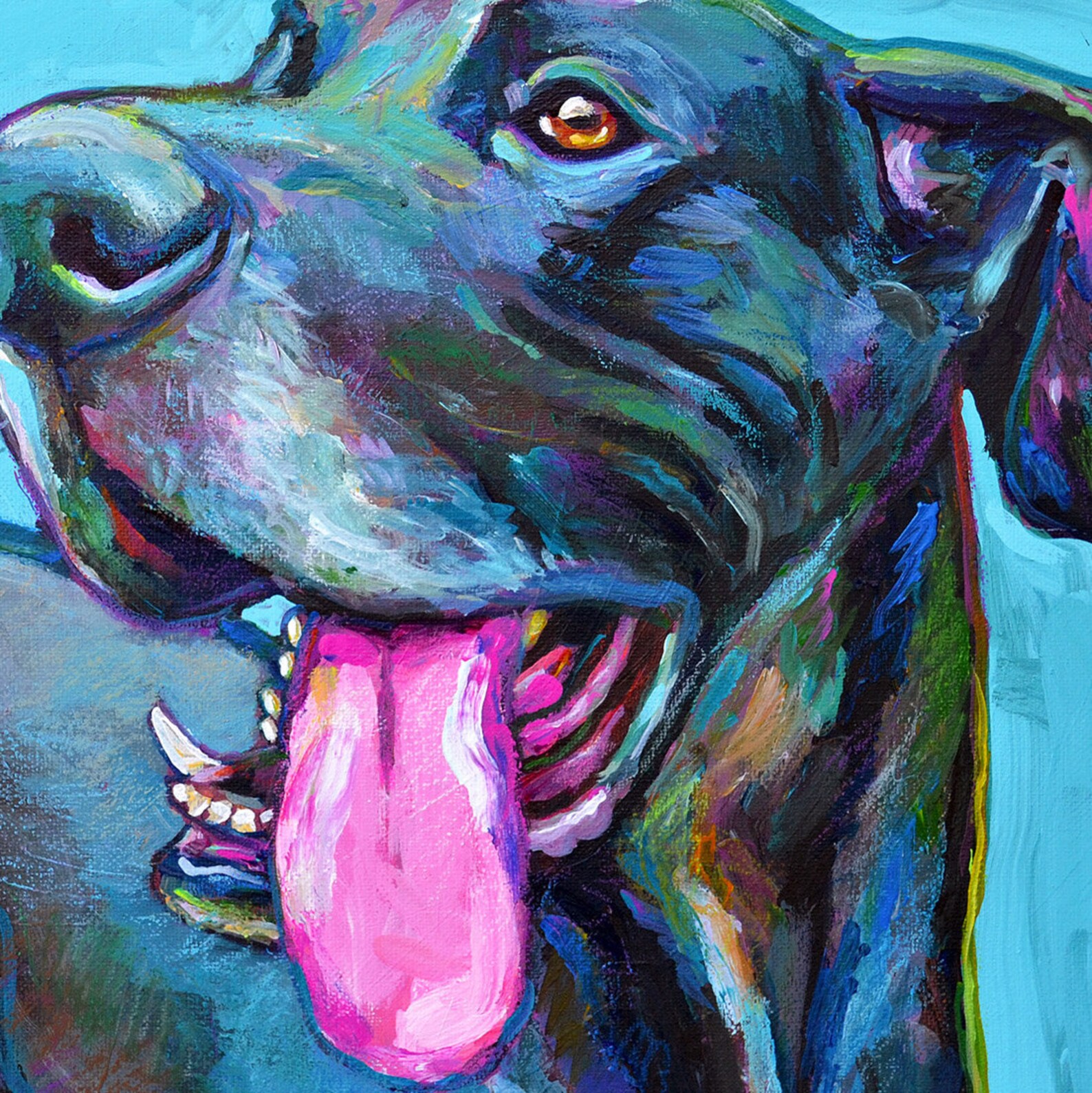 Great Dane Art Print Great Dane Poster Dog Lover Gift Great - Etsy