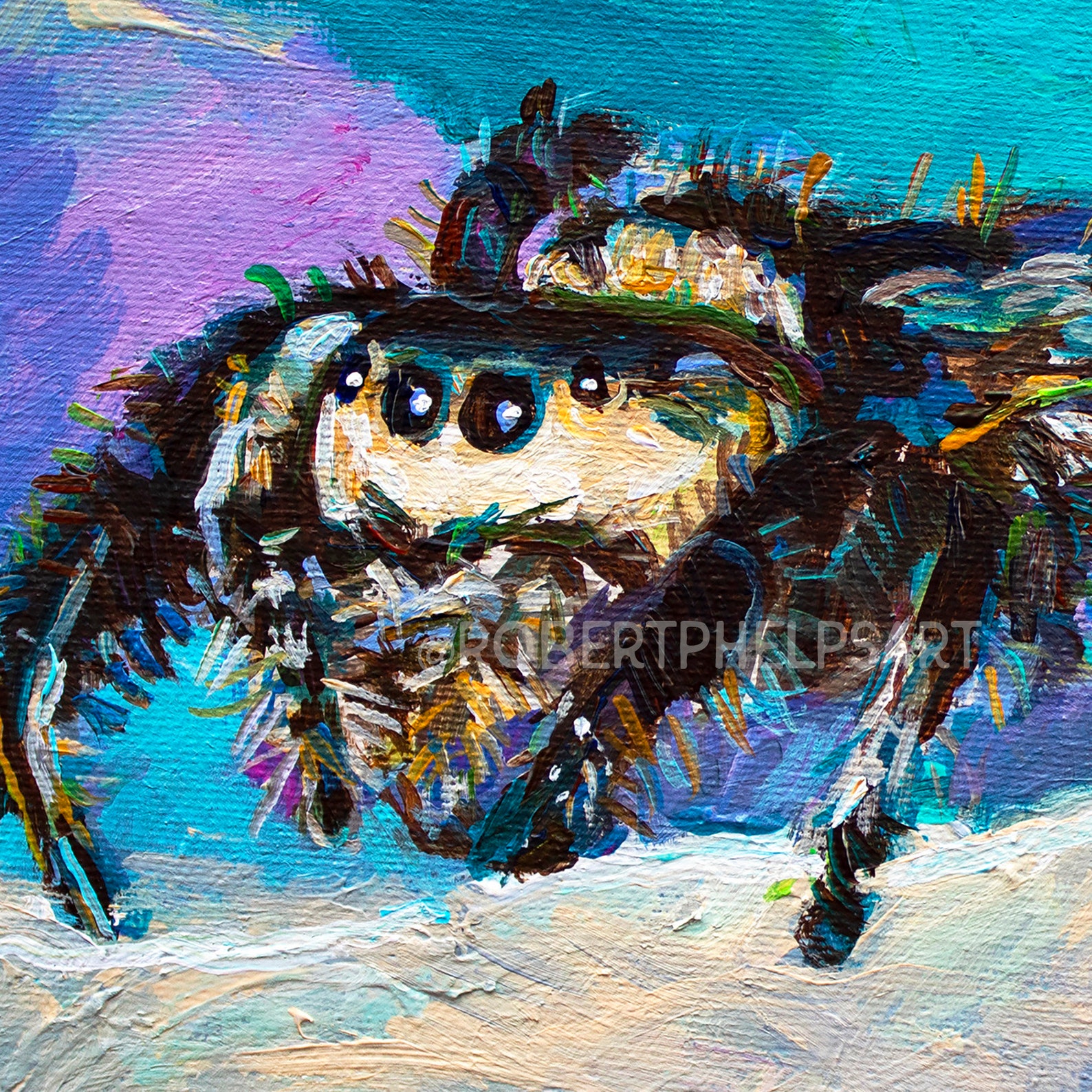 Jumping Spider Art, 4 X 6 Mini Art Print; Jumping Spider Gifts, Creepy ...