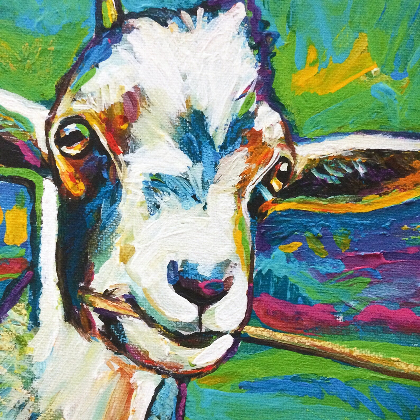 GOAT PAINTING ART Print by Robert Phelps Goats Goat Gift - Etsy