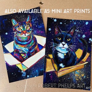 Tuxedo Cat Art Print, Cute Cat Illustration, Tuxedo Cat Gifts, Tuxedo ...