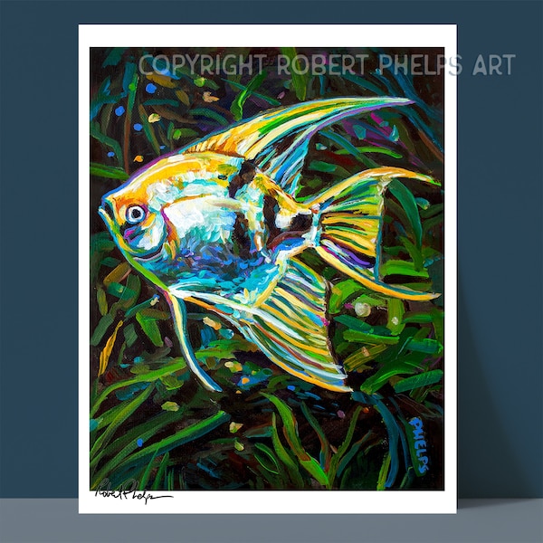Angelfish Wall Art - Etsy