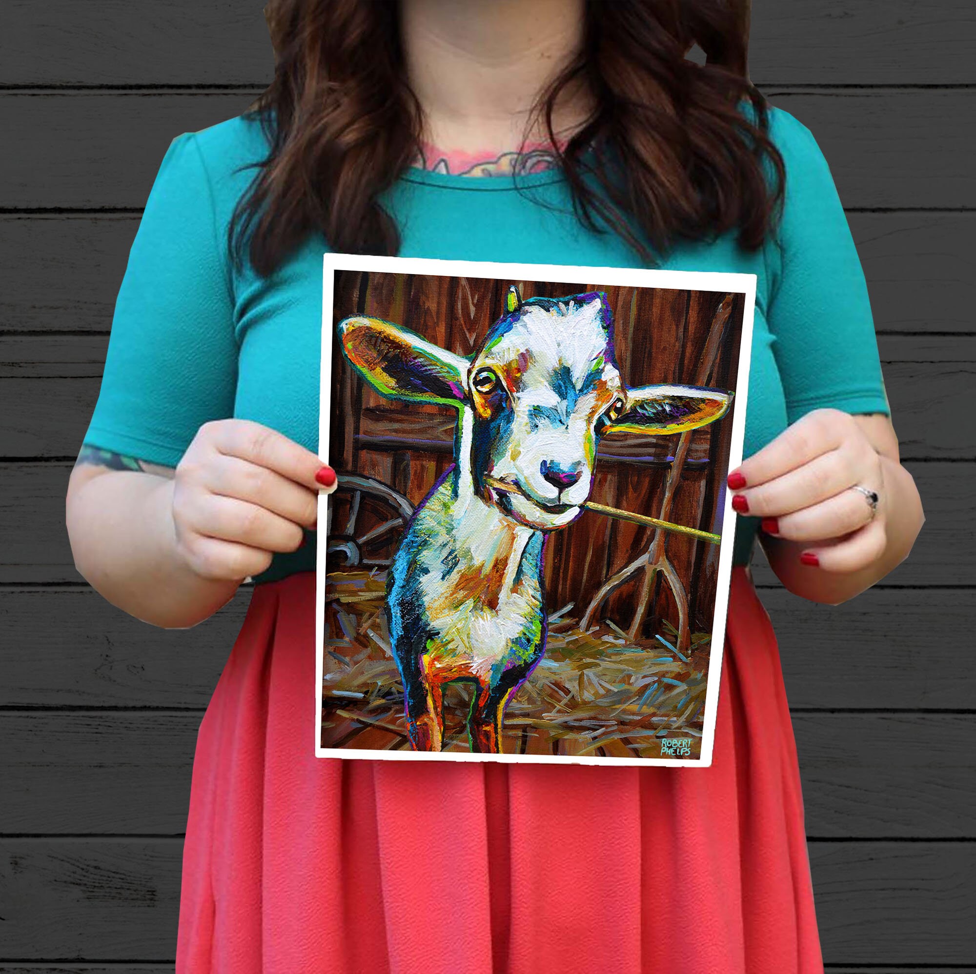 GOAT PAINTING ART Print by Robert Phelps Goats Goat Gift - Etsy