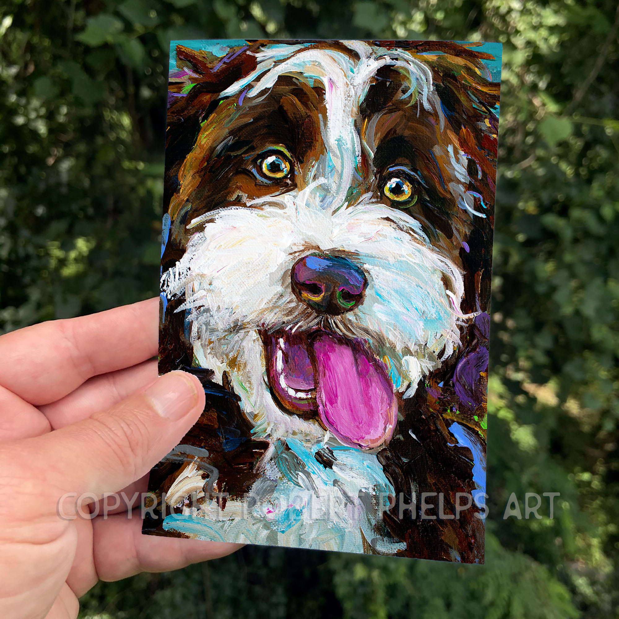 Cute Aussiedoodle 4x6 Unframed Mini Print for Dog Home Decor. Fun ...