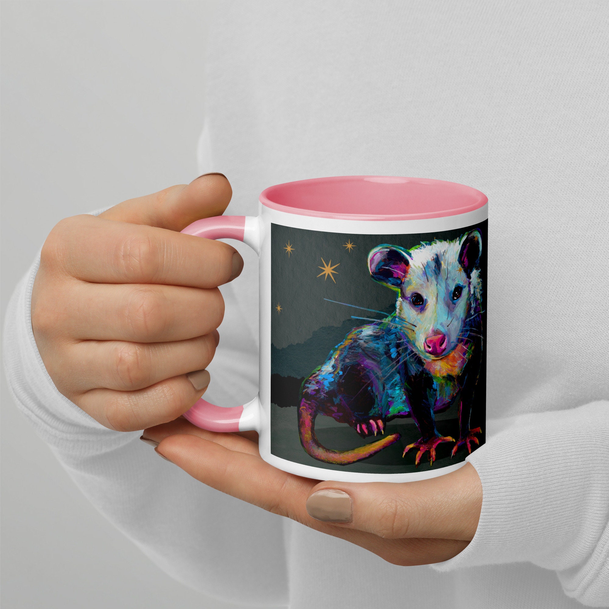Opossum Coffee Mug Nocturnal Animal Art Possum Coffee Cup - Etsy