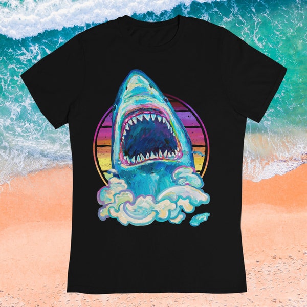 Aesthetic Shark Shirt - Etsy