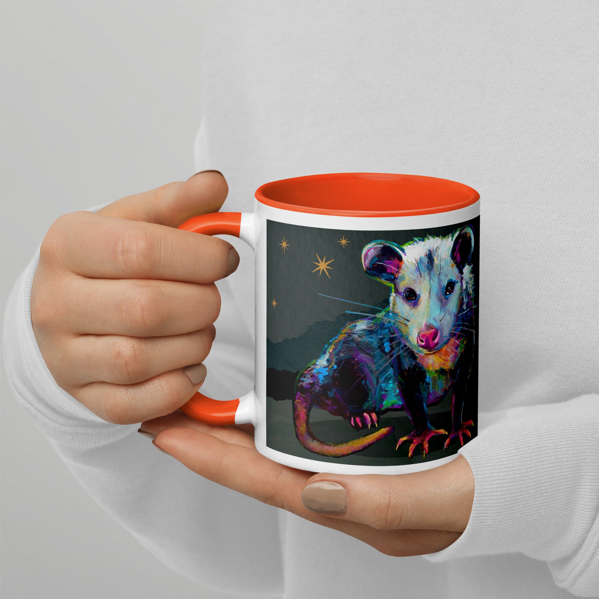 Opossum Coffee Mug Nocturnal Animal Art Possum Coffee Cup - Etsy
