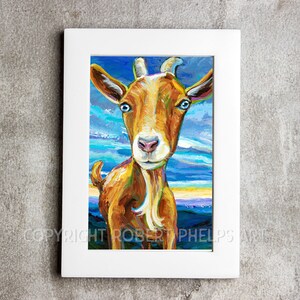 Goat Art Print, Goat Home Decor, Goat Lover Gift , Farmhouse Decor ...