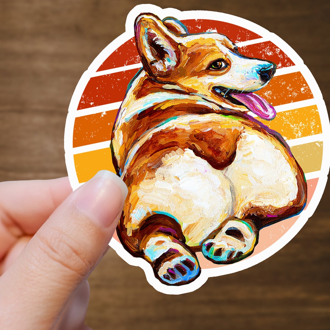 Corgi Butt Decal, Cute Corgi Sticker for Hydroflask, Corgi Owner Gift ...