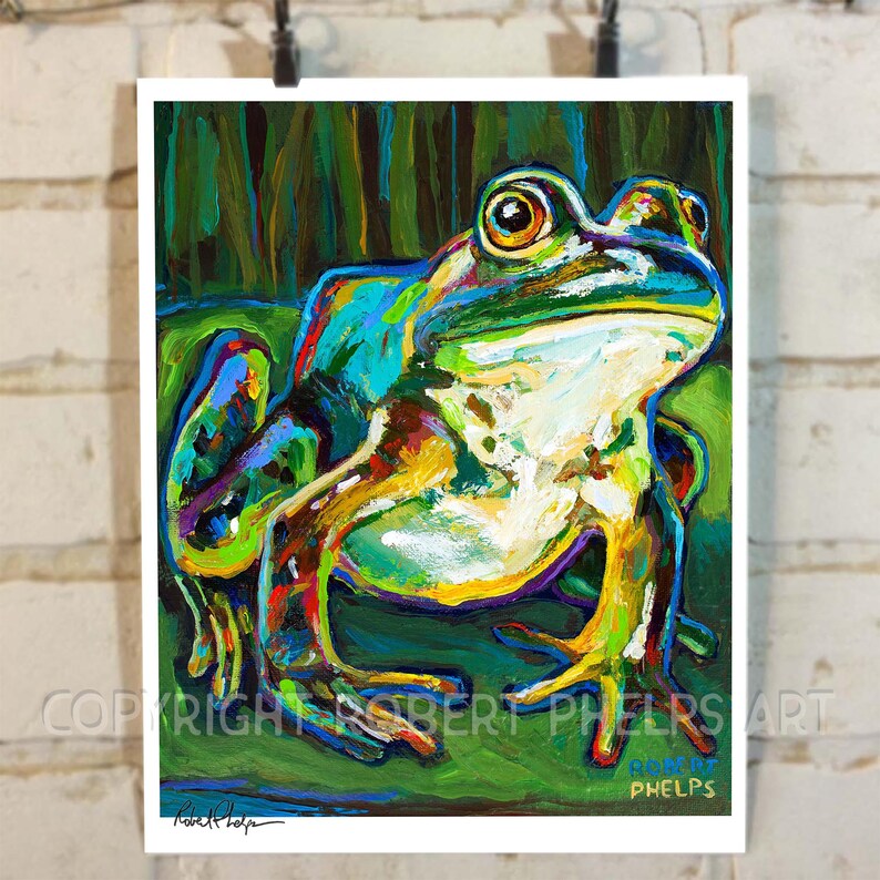 Goblincore Frog Art Print Dark Academia Frog Cottage Core - Etsy