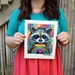 Colorful RAINBOW RACCOON Art Print by Robert Phelps LGBT, Pride, Cute ...