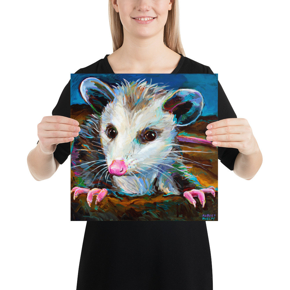 Fine Art Opossum Poster Opossum Wall Art Possum Home Decor - Etsy