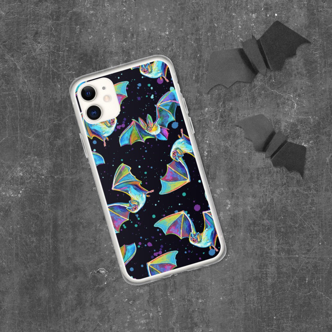 Creepy Cute Goth Bats Case; Fun Pastel Goth Bat Pattern, Bat Lover Gift ...