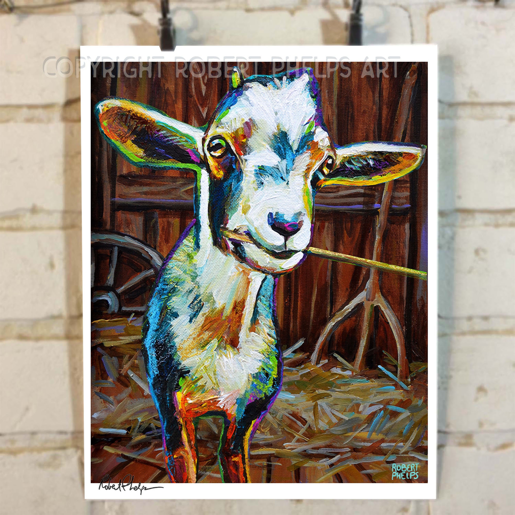 GOAT PAINTING ART Print by Robert Phelps Goats Goat Gift - Etsy