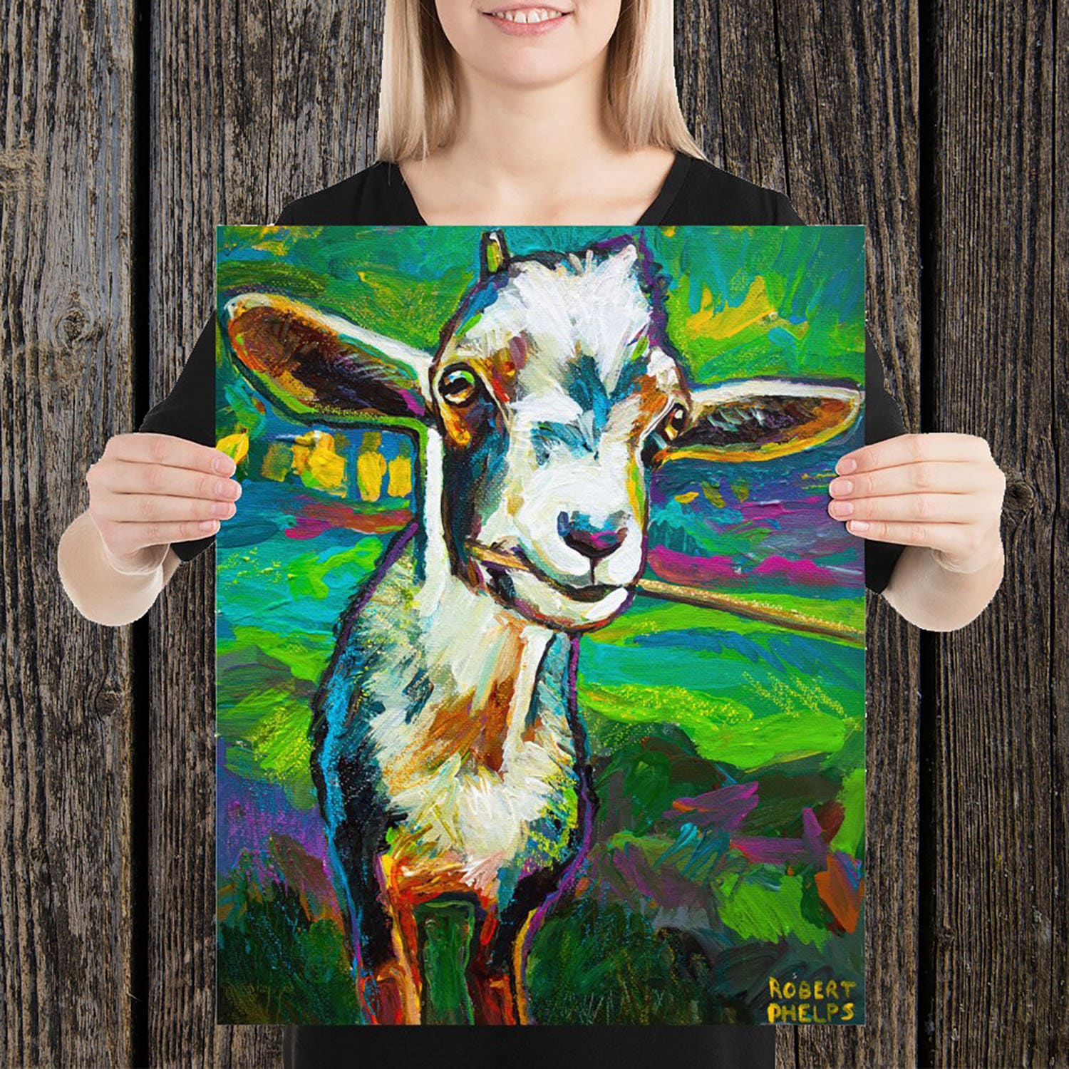 Farm Goat Art Print, Goat Artwork, Goat Wall Art, Goat Wall Decor, Goat ...