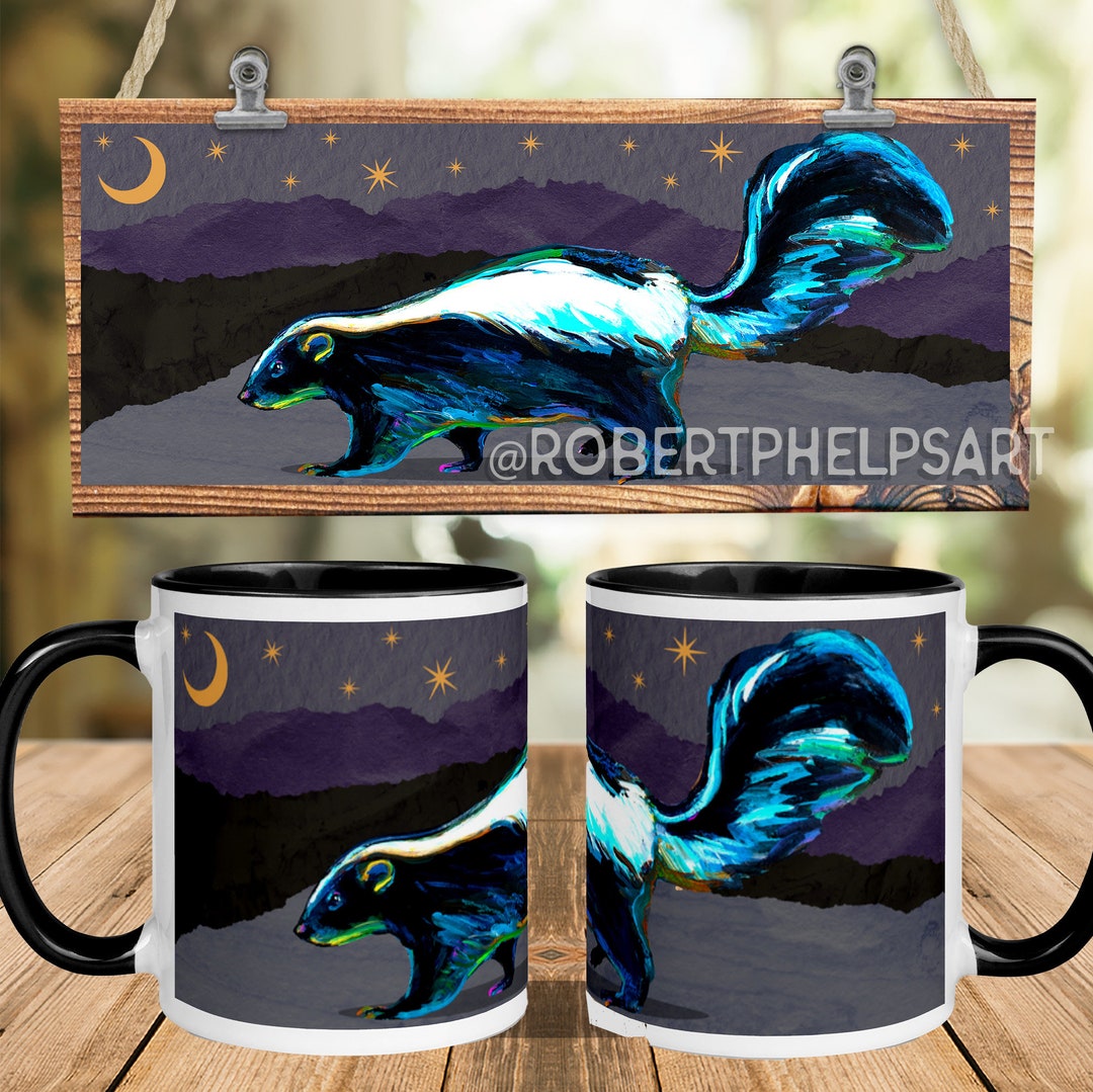 Cute Skunk Mug, Skunk Coffee Cup, Unique Decor, Skunk Decor, Cute ...
