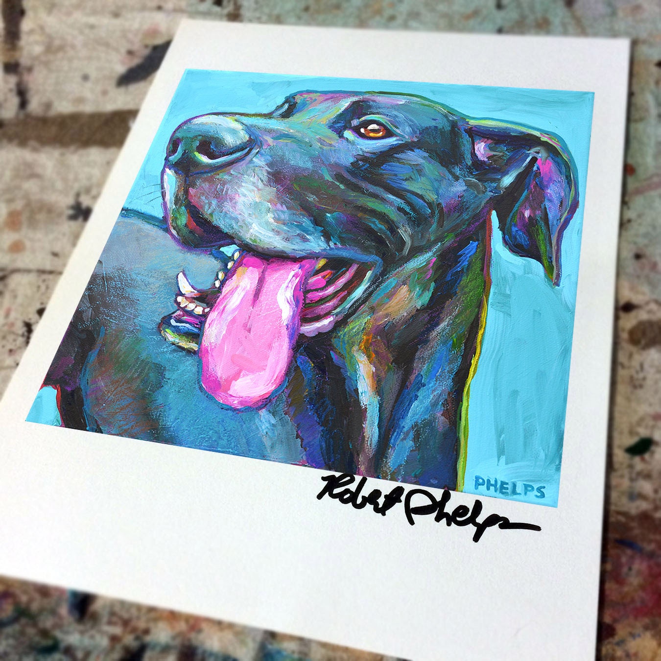 Great Dane Art Print Great Dane Poster Dog Lover Gift Great | Etsy