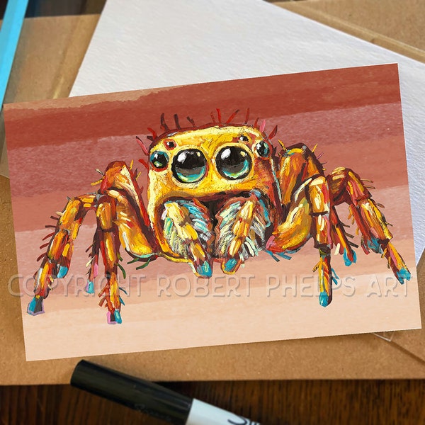 Jumping Spider Art - Etsy