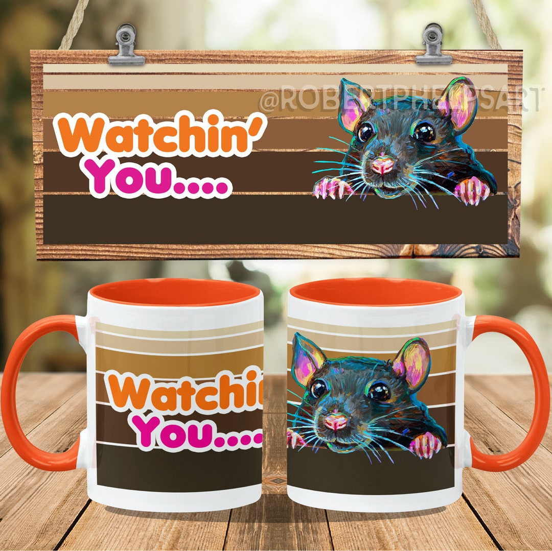 Rat Coffee Mug, Funny Rat Mug, Cute Rat Gift, Rat Coffee Cup, Coffee ...