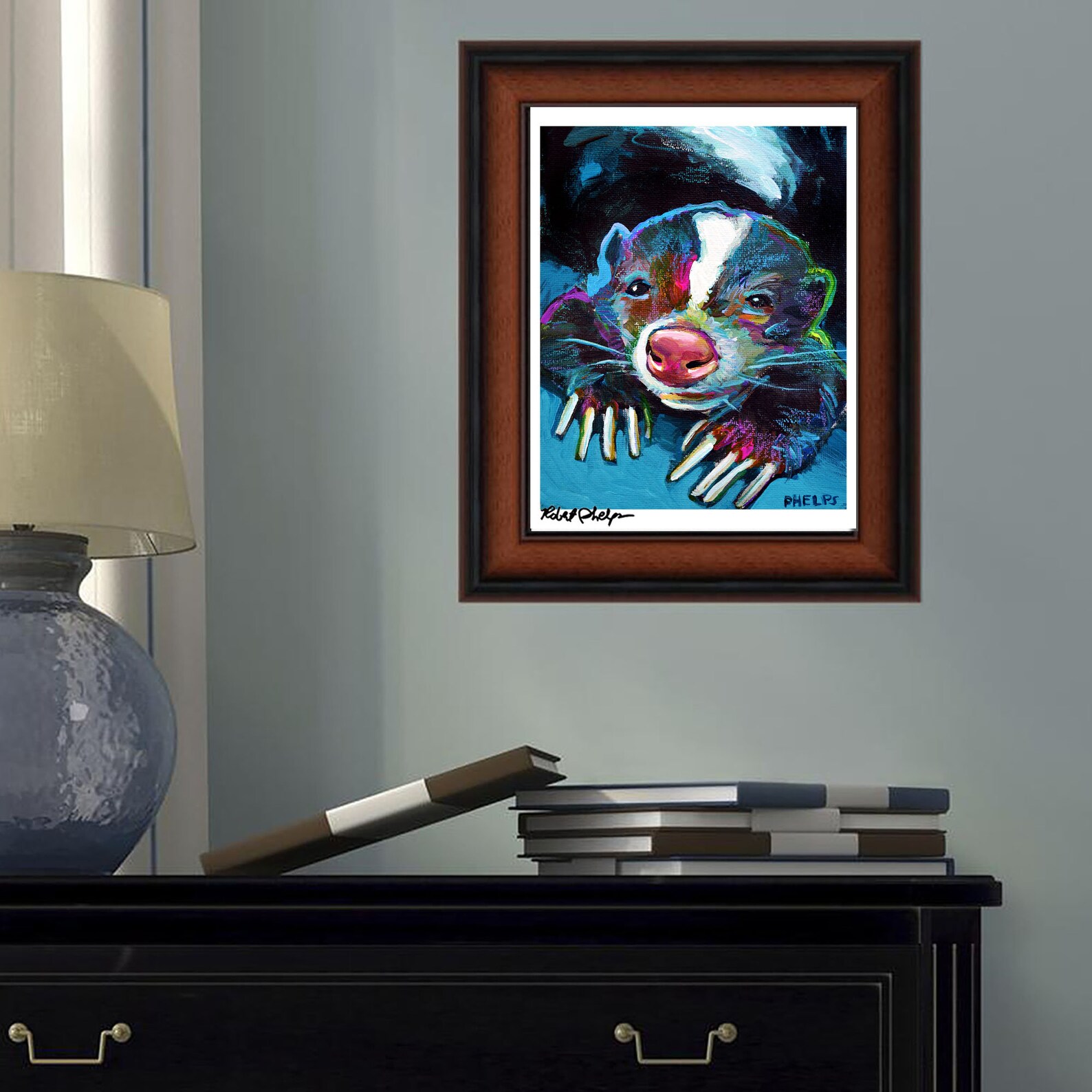 Cute Skunk Art Print Unique Decor Skunk Wall Art Skunk - Etsy