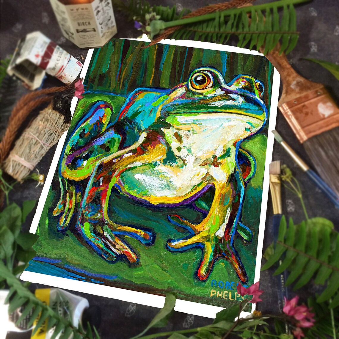 Goblincore Frog Art Print Dark Academia Frog Cottage Core - Etsy