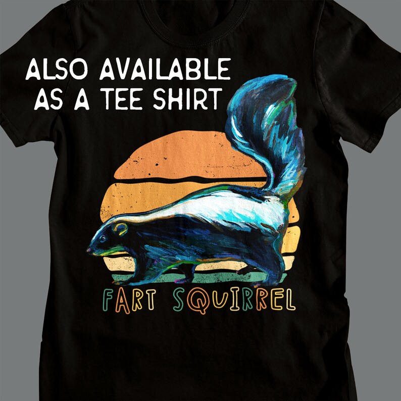 Fart Squirrel Sticker Funny Skunk Sticker Funny Laptop | Etsy Canada